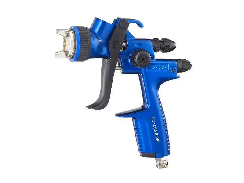 SATAjet 1500 B RP Spray Gun 0.6ltr reusable hard gravity flow cup without swivel joint Bulldog Abrasives